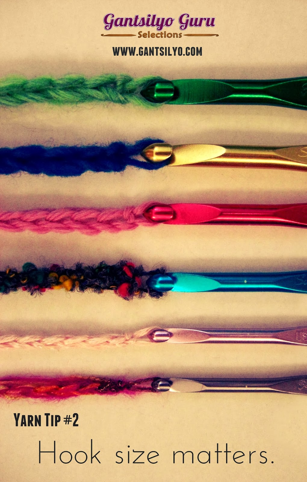 Gantsilyo Guru: Yarn Tip 2: Hook Size Matters