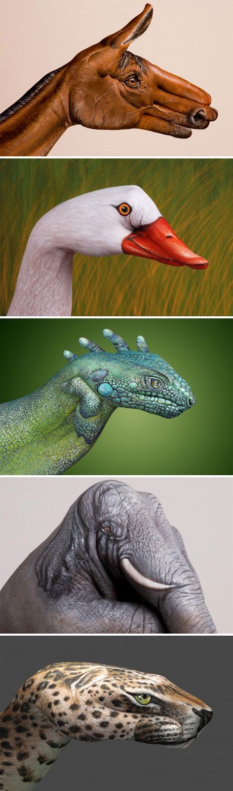 Best body paint pictures: Body paint animals - part 01
