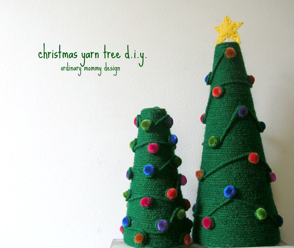 ORDINARY MOMMY DESIGN: DIY Christmas Yarn Tree Tutorial.