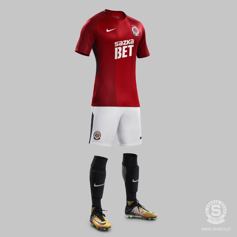 Sparta Praha 17-18 Home Kit Released - Footy Headlines
