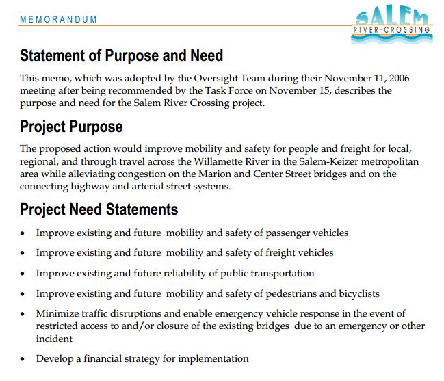 Salem Breakfast on Bikes: The Third Bridge NEPA Process has seemed ...
