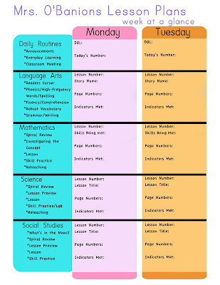 secondgradesweeties: Lesson Plans and a printable!