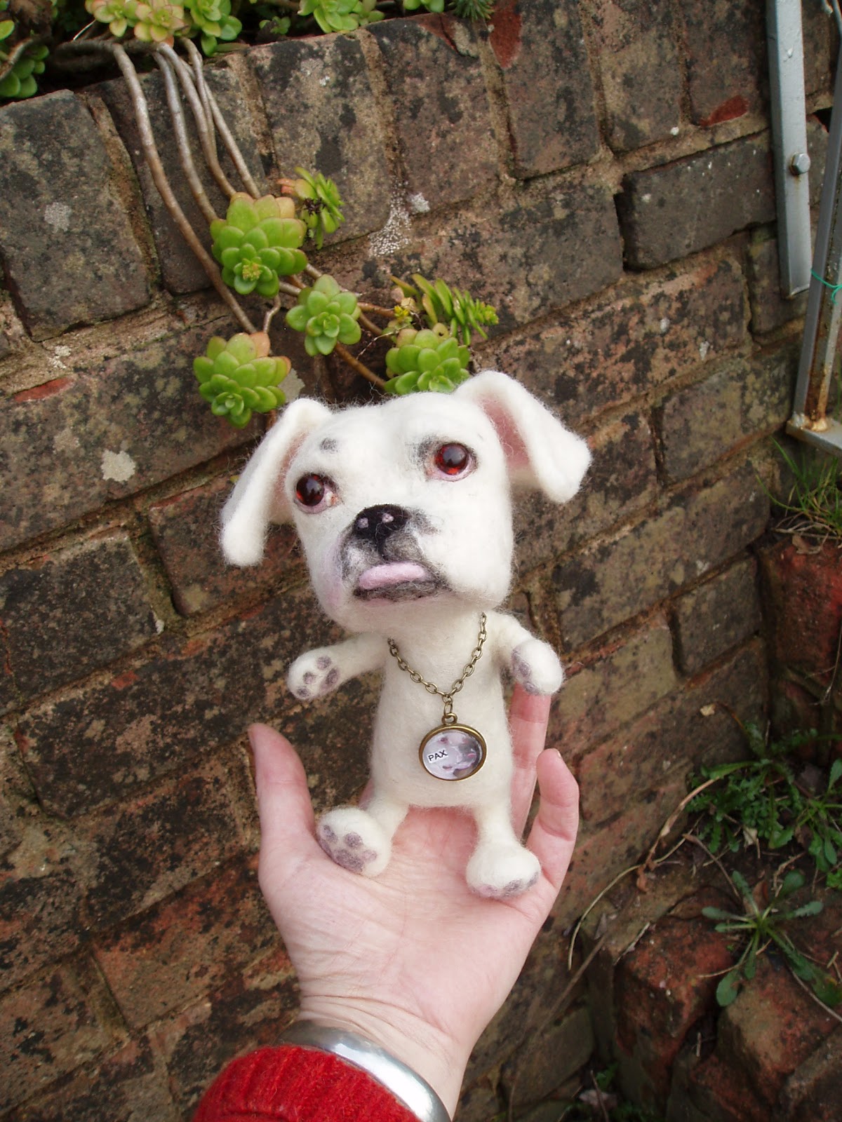 Nicola's Needle Felted Dogs: A Needle Felted Boxer called PAX ... Made 2011