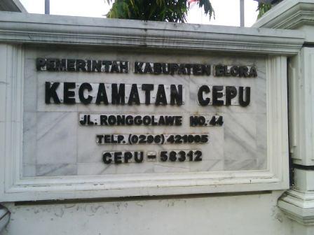 Hall of Sub-district Cepu | Cepu