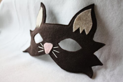 ZIEMASSVĒTKI: Bērnu maskas Jaungada ballei no filca