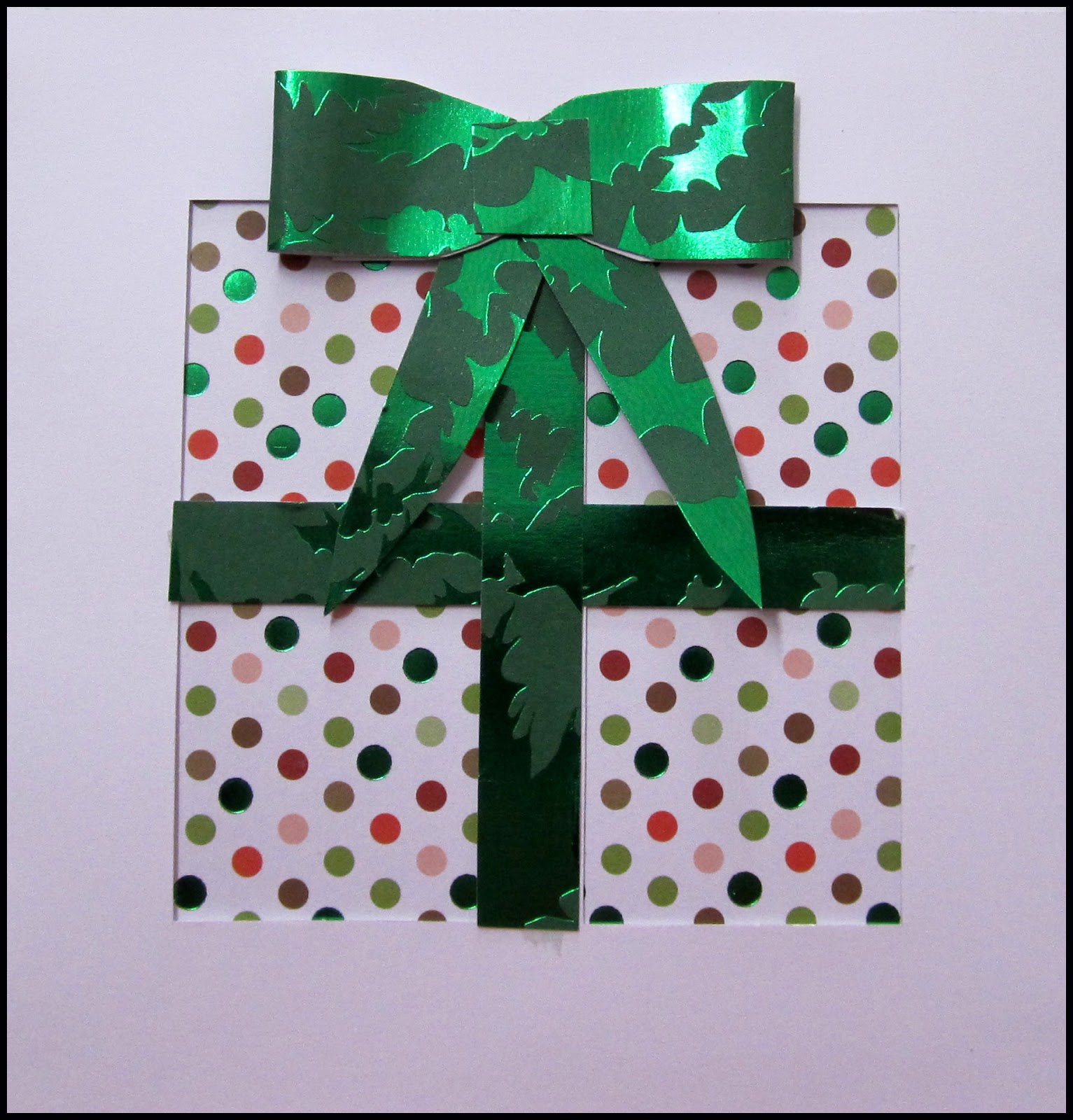 HAND MADE CARDS........ Ideas and Inspiration: CHRISTMAS PRESENT CARD