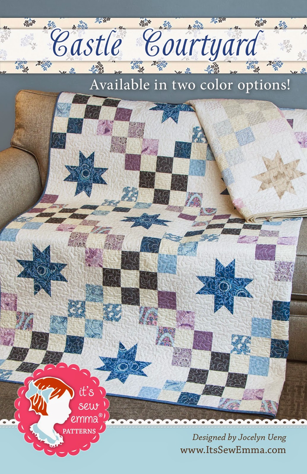 Fat Quarter Shop's Jolly Jabber: Castle Courtyard Pattern by It's Sew Emma