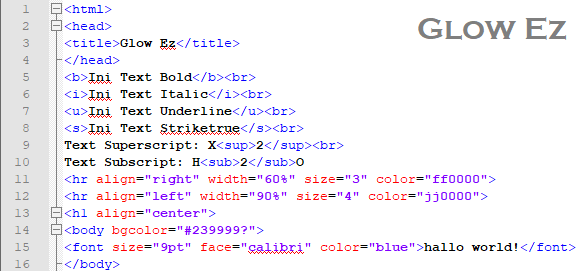 pengertian dan fungsi HTML - Glow Ez