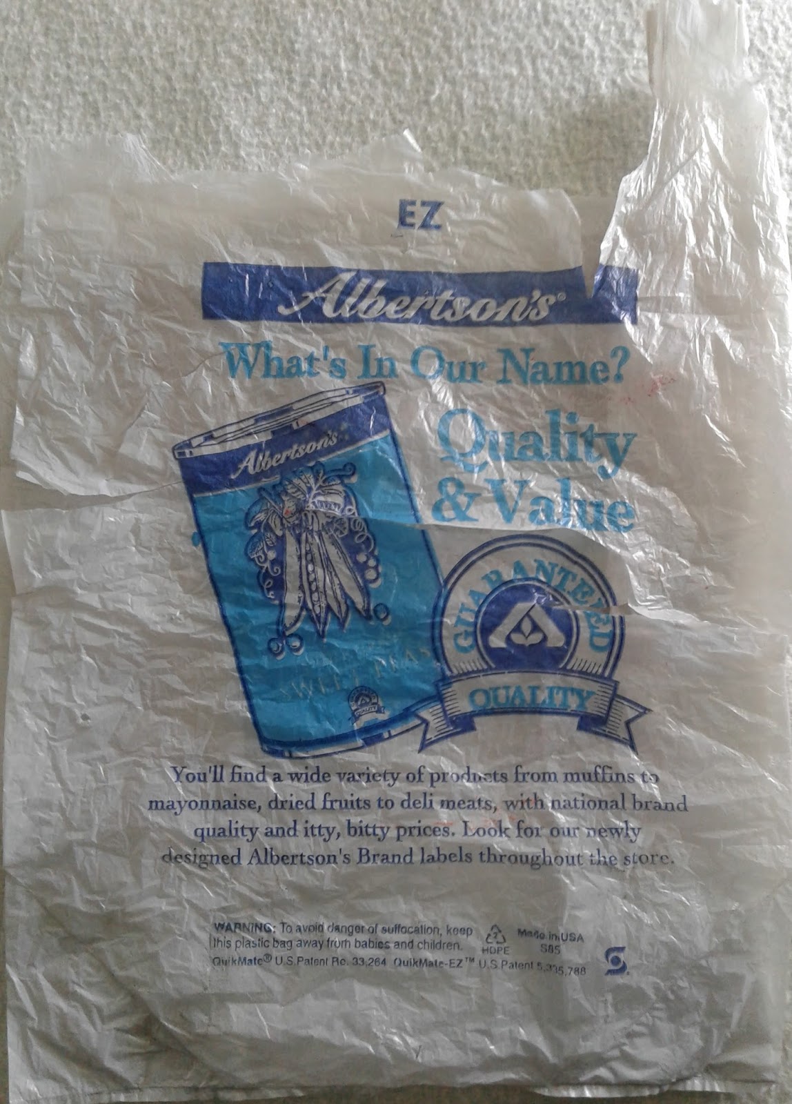 Albertsons Florida Blog: Classic Albertsons Bag - Late 90's
