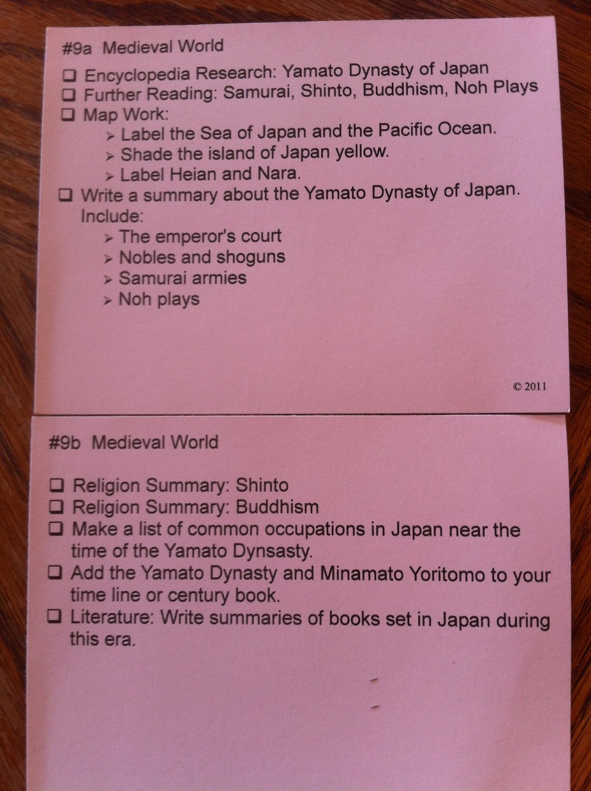 Cabin In The Woods: Creek Edge Press Review - Medieval World Task Cards