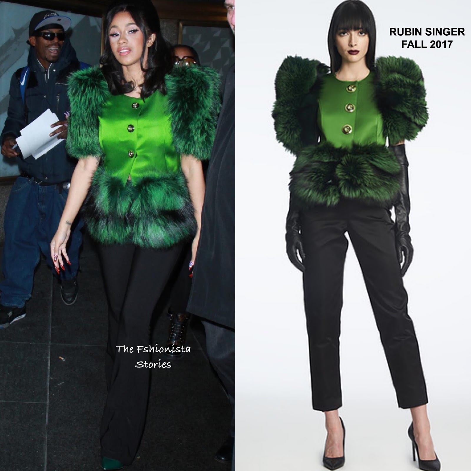 Cardi B in Rubin Singer & Milly Visiting The Tonight Show Starring ...