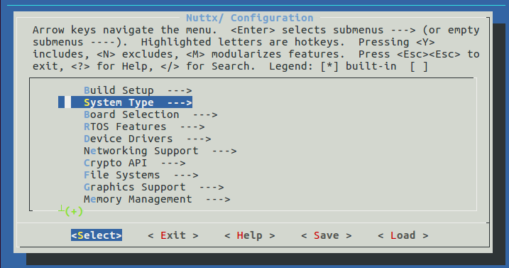Running Nuttx RTOS on EK-TM4C123GXL