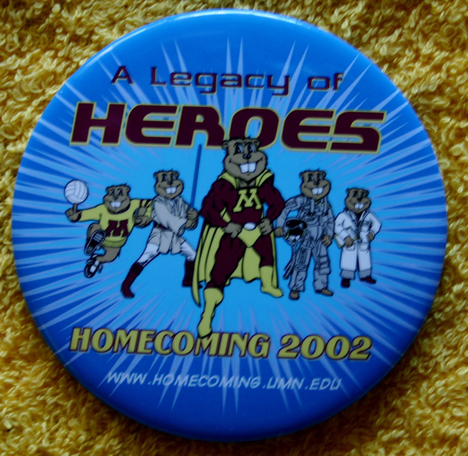 University of Minnesota Homecoming Buttons: 2002