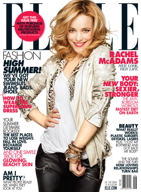 Smartologie: Rachel McAdams For ELLE Magazine June 2011