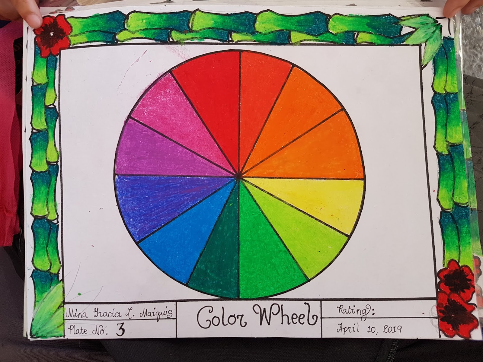 Border,Shapes and Color Wheel ~ Mother-Student/Student-Mother