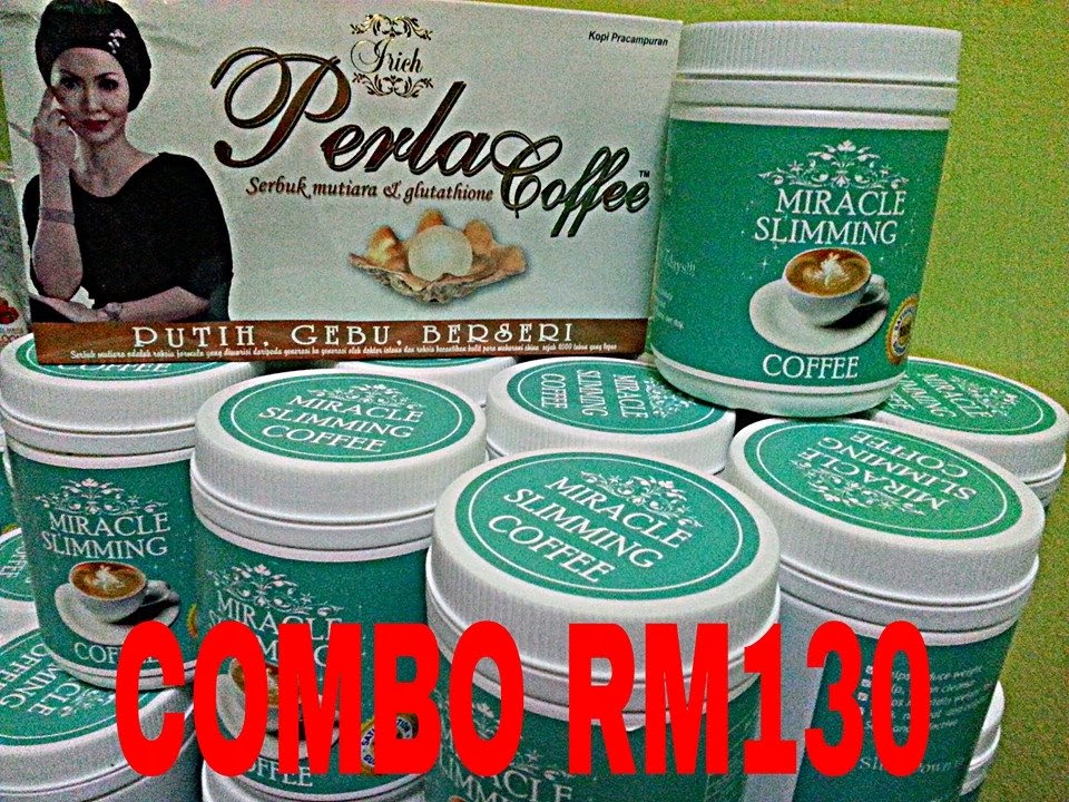 Zatie Beauty Malaysia: COMBO PERLA COFFEE & MIRACLE SLIMMING COFFEE RM130