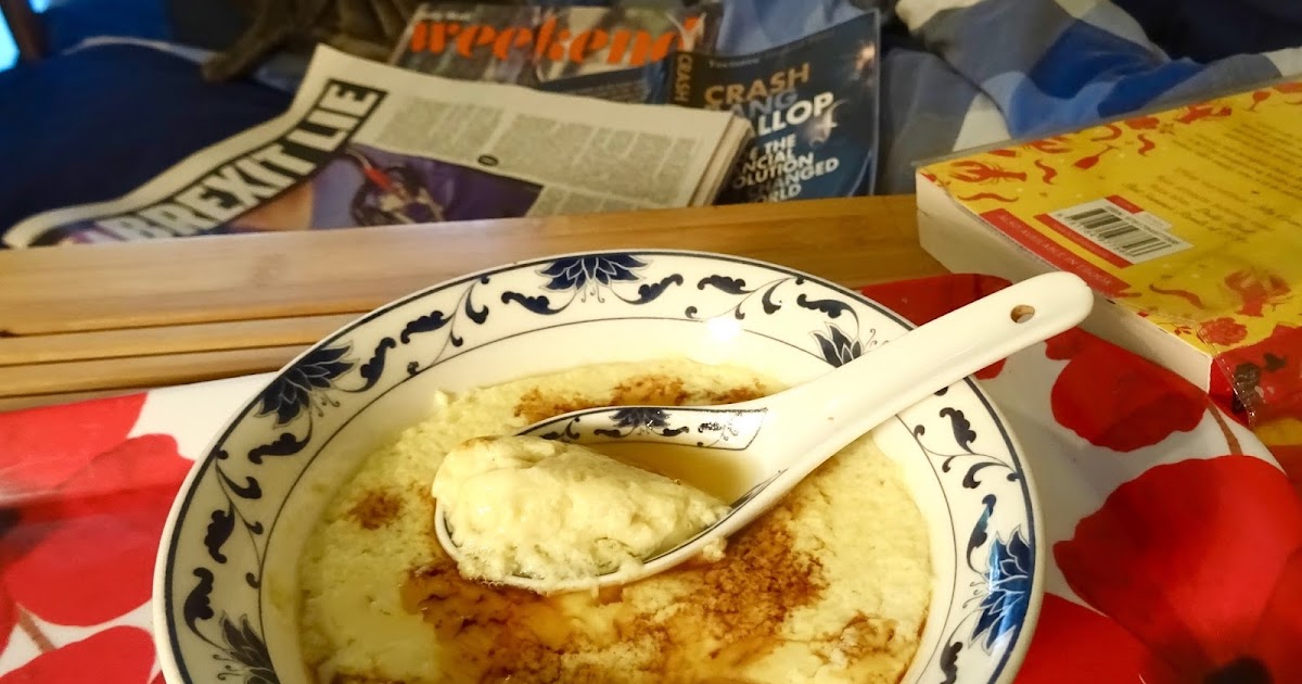 67 going on 50… : 'FLU WONDER CURE: SAVOURY EGG CUSTARD