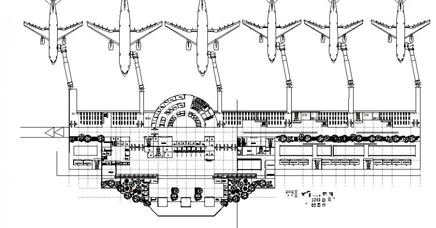 TERMINAL BUILDING WORK PLAN DETAILS DRAWING IN AUTOCAD