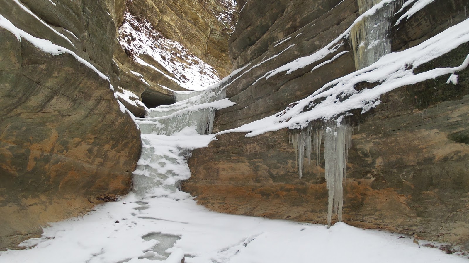Hike Starved Rock: St. Louis, Aurora, Sac and Kickapoo Canyons 02-18-2016