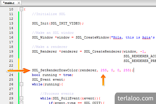 SDL 2.0 ~ Using the GUI library and access it with C - Terlaloo.com