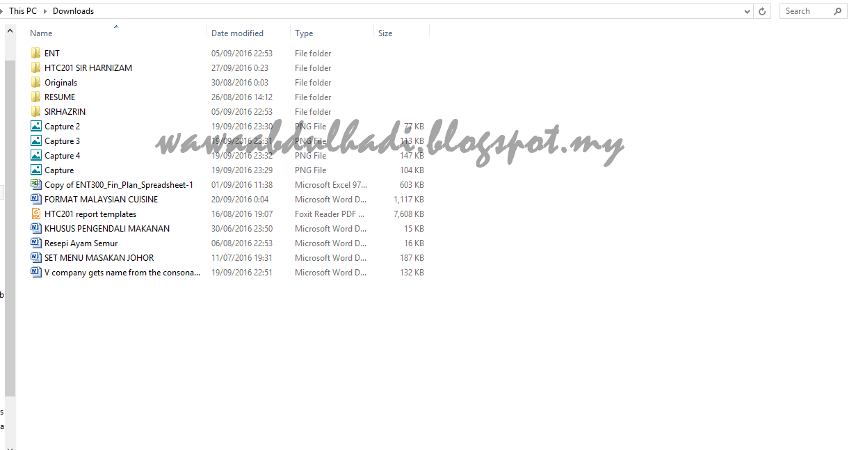 //wawaabdulhadi: TIPS SUSUN FILE DENGAN KEMAS DALAM KOMPUTER