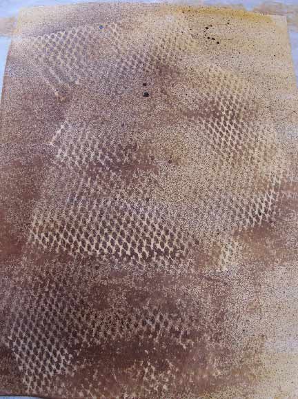 Trees - underpainting and adding visual texture