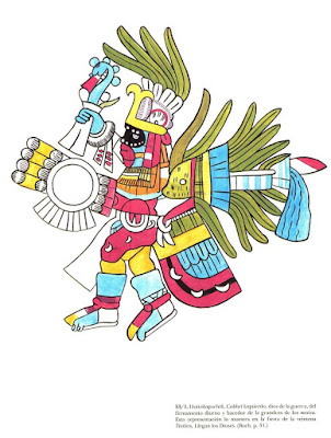 En el ritual de Panquetzaliztli y la figura de Huitzilopochtli hecha de ...