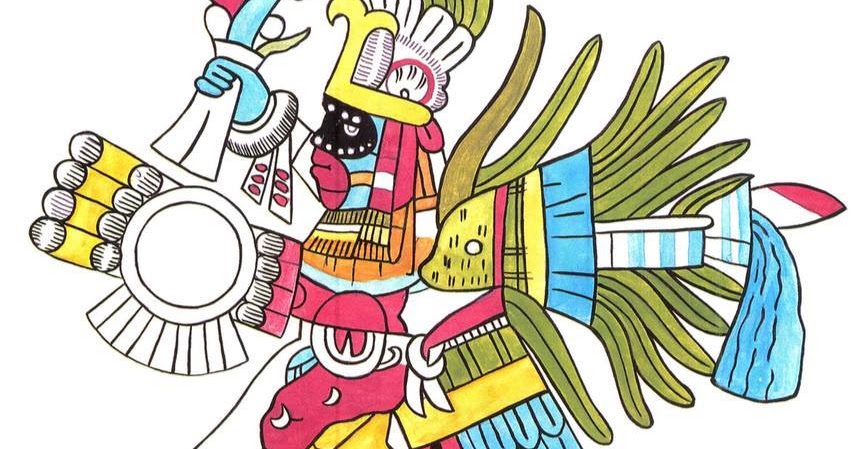 En el ritual de Panquetzaliztli y la figura de Huitzilopochtli hecha de ...