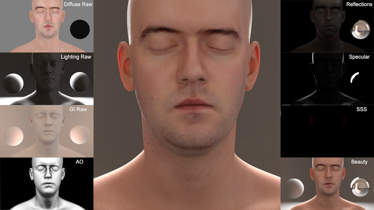 Redshift Sub-surface Scattering Skin Shader by Antonio Neto on Vimeo