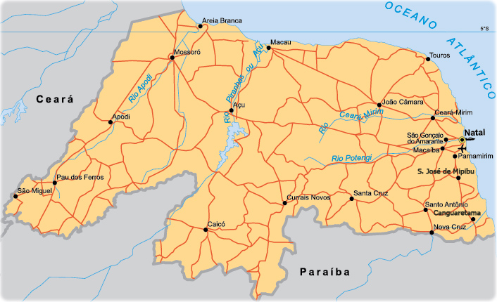 Mapas do Estado do Rio Grande do Norte
