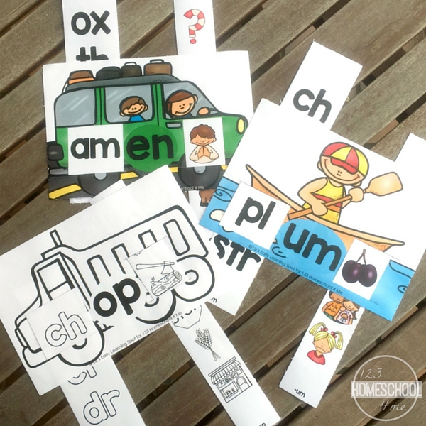 Classroom Freebies Too: Transport Word Sliders: with Consonant Digraphs ...