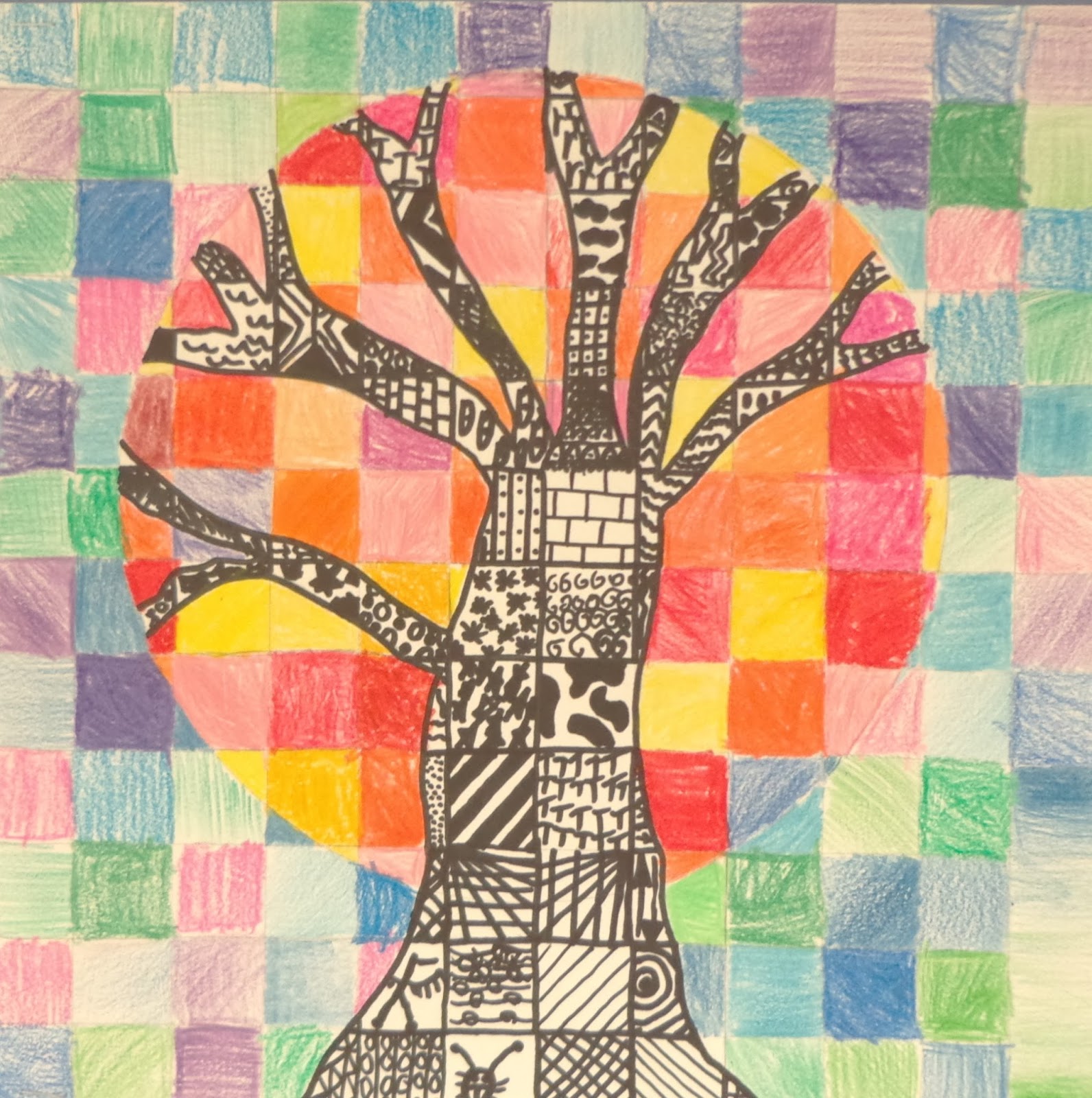 The Art Factory: Warm and Cool Autumn Trees