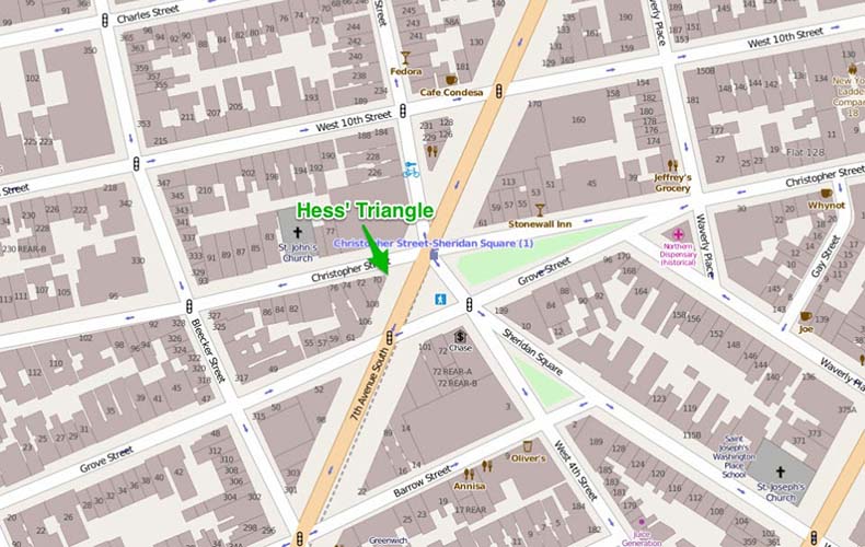 Hess Triangle: La parcela privada más pequeña de Nueva York | Estados ...