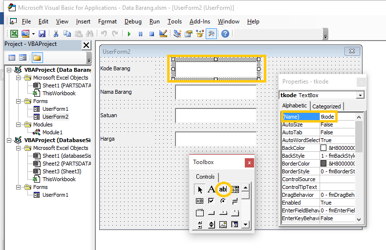 MEMBUAT FORM ISIAN DATA SEDERHANA pada Ms. EXCEL | Novandha Putri