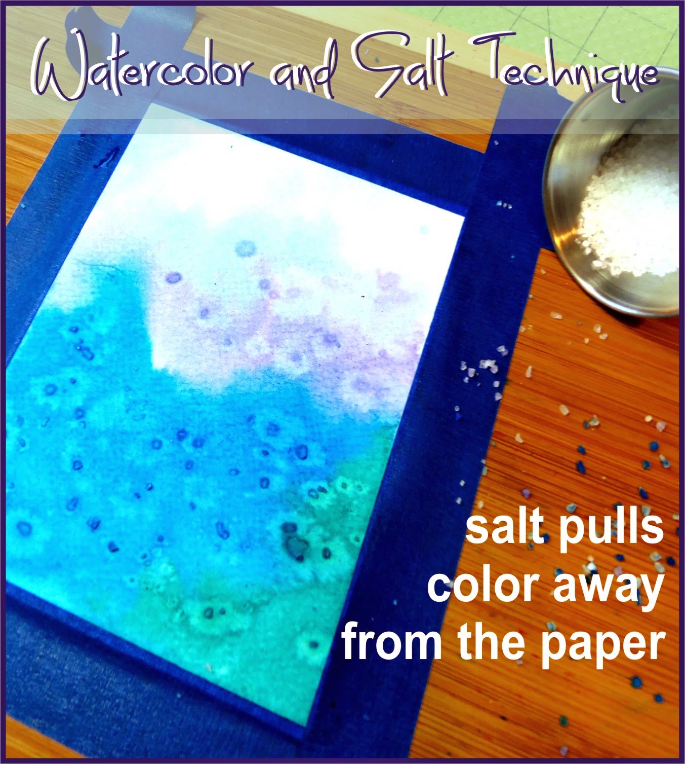 Victoria Lavender: 101: Watercolor, Assignment #1: Salt