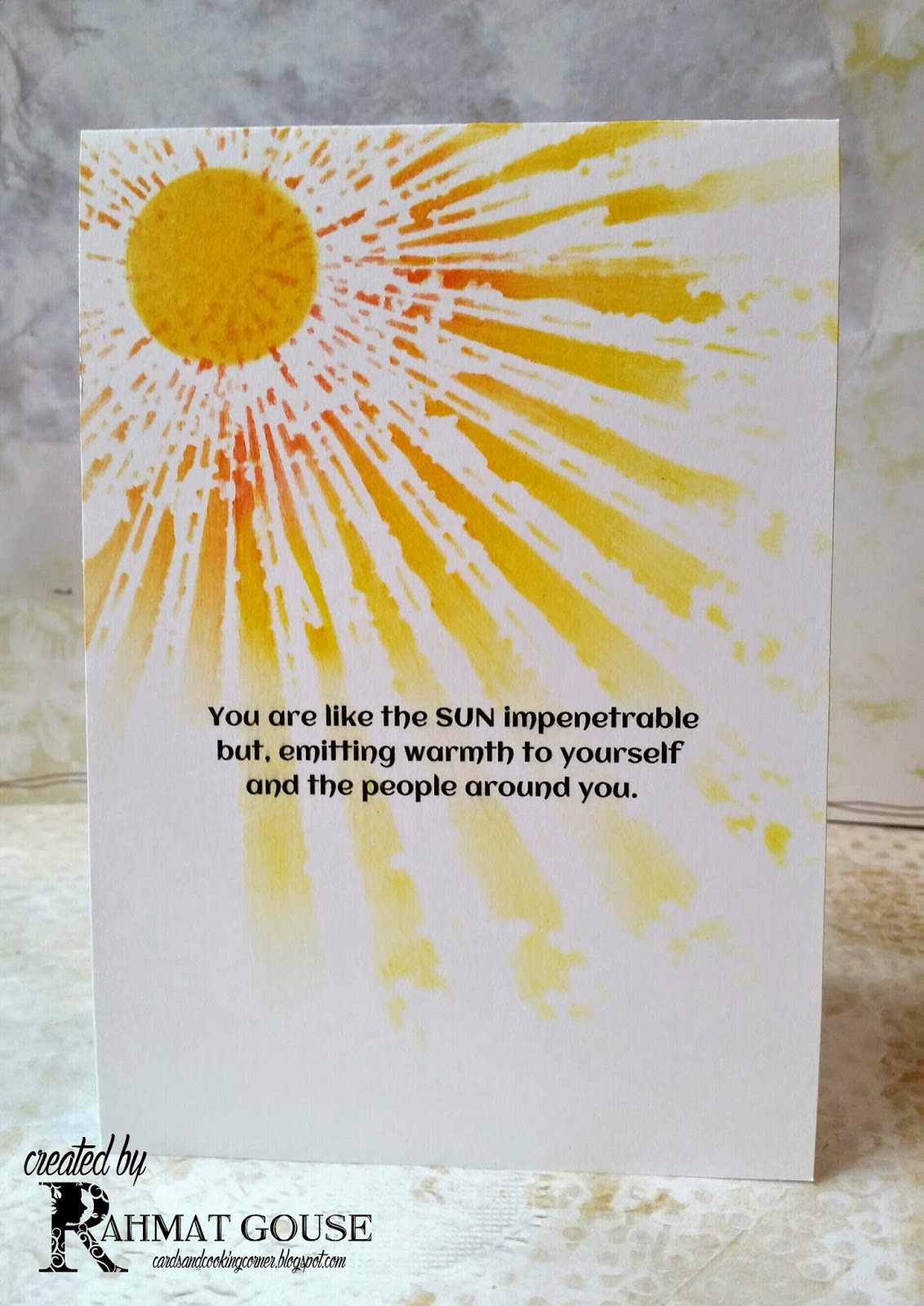 RG.CCC: A beaded heart and a sunny card