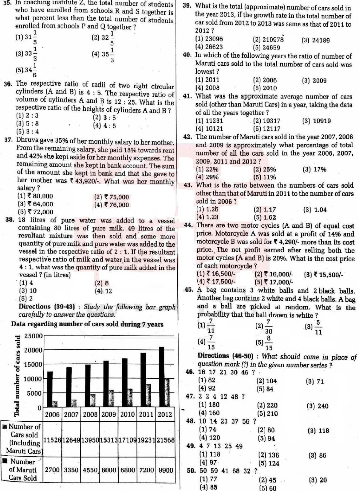 SBI PO PREVIOUS YEAR QUESTION PAPER WITH SOLVED ANSWERS