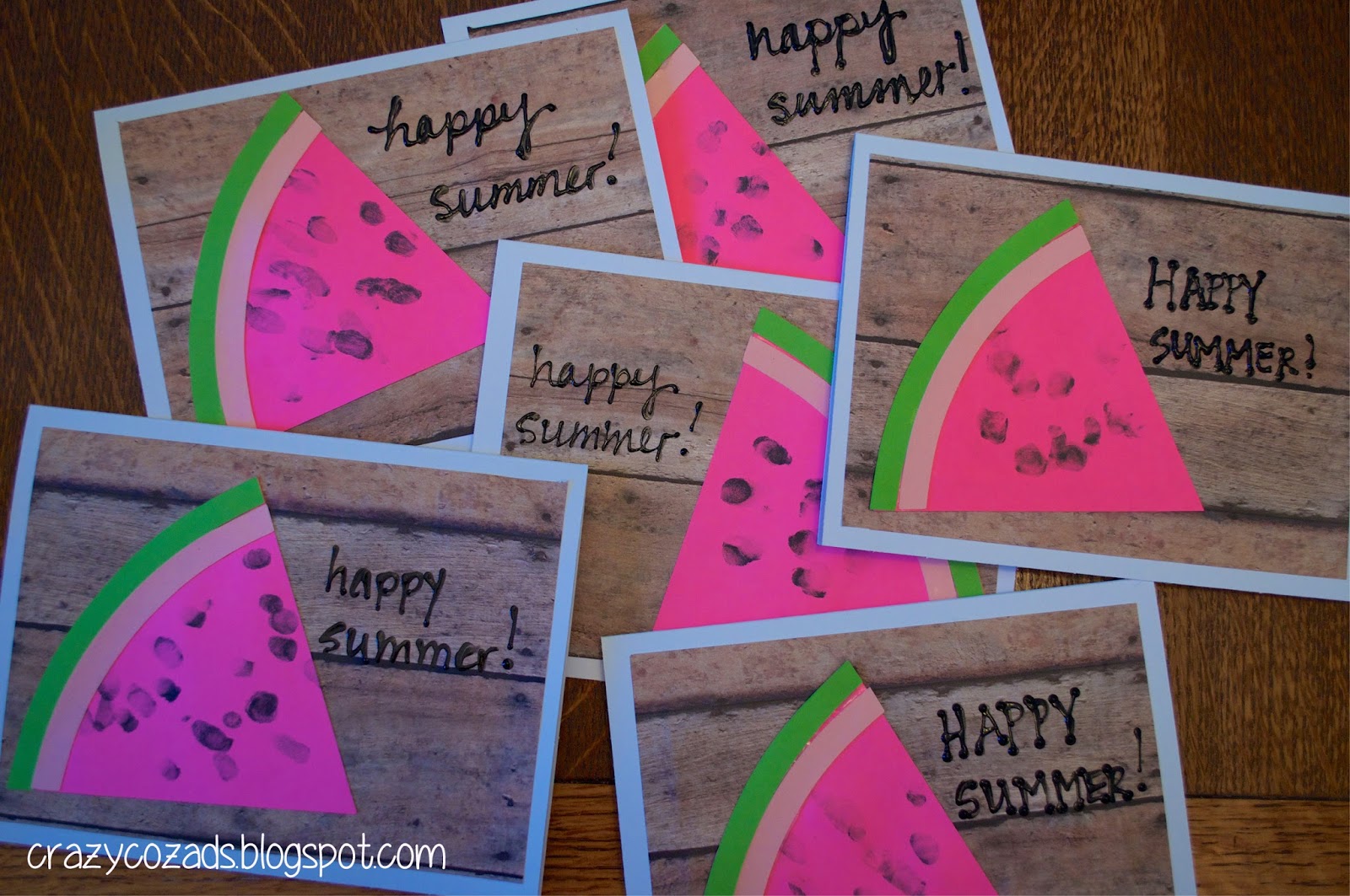 Crazy Cozads: Summer Watermelon Craft