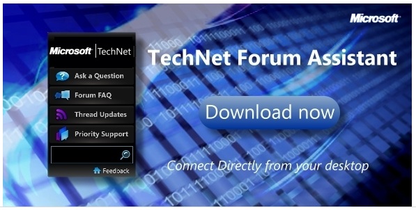 The Microsoft Platform: Announcing the new TechNet Forum Assistant