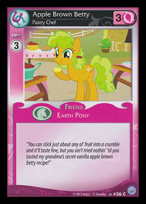 MLP Apple Brown Betty, Pastry Chef CCG Cards | MLP Merch