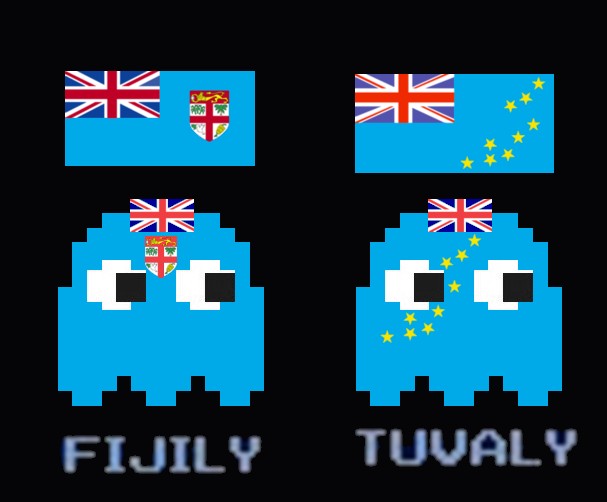 The Voice of Vexillology, Flags & Heraldry: Pac-Man Ghosts for ...