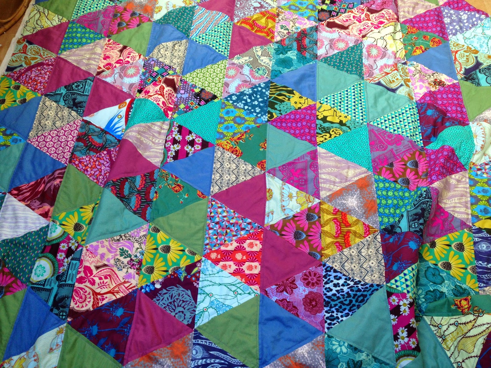 Issabella The Cat: 2 Big Anna Maria Horner quilt finishes