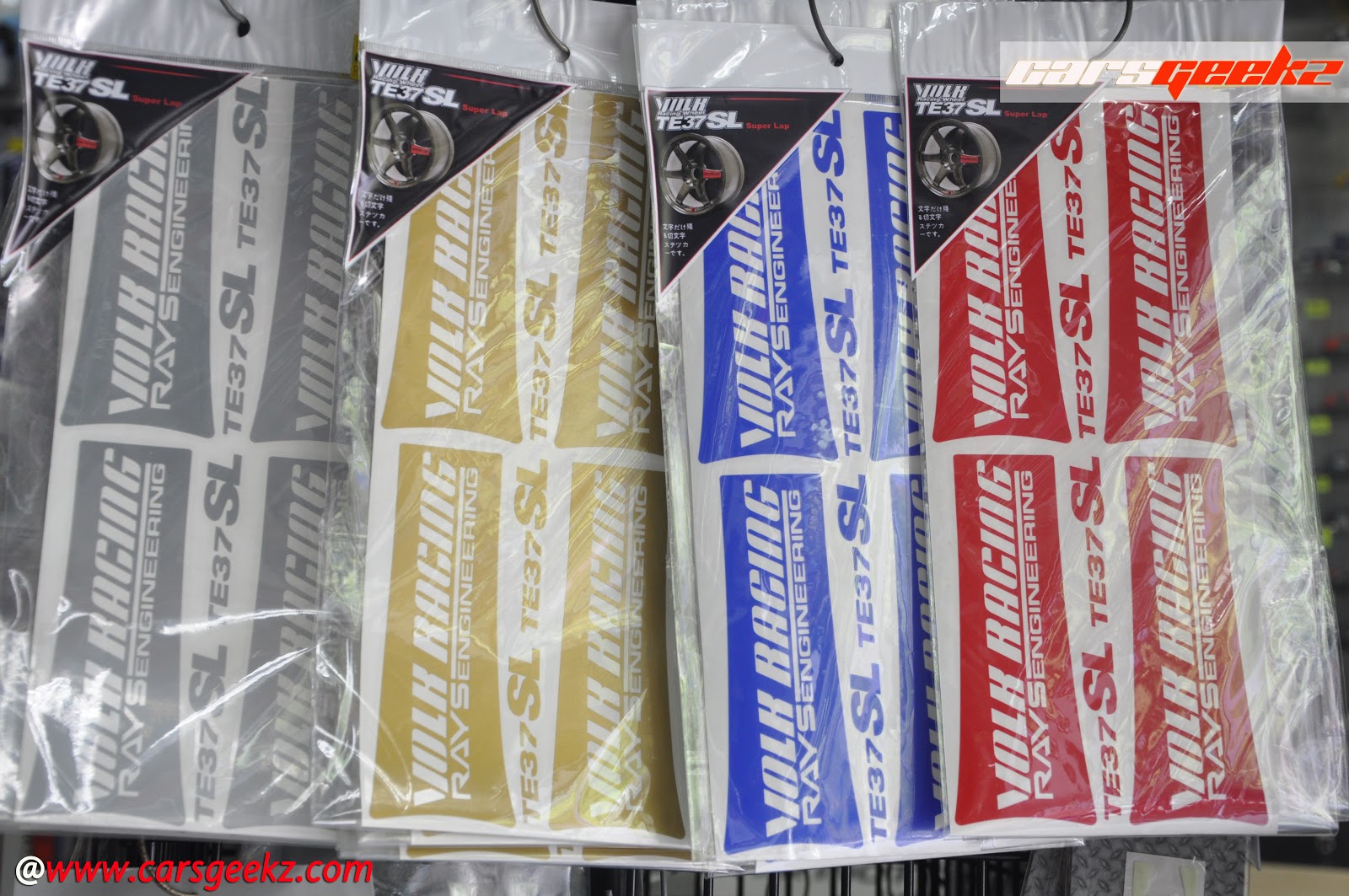 TE37 SL Sticker - Red Colour Sticker - Autodecals Racing Store Online