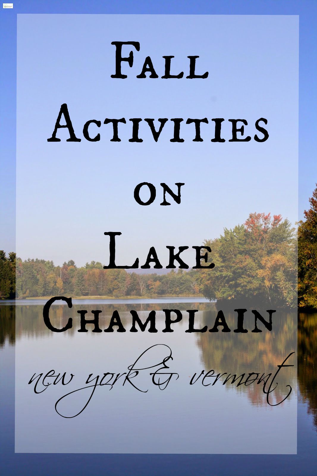 Fall Activities on Lake Champlain | Caravan Sonnet
