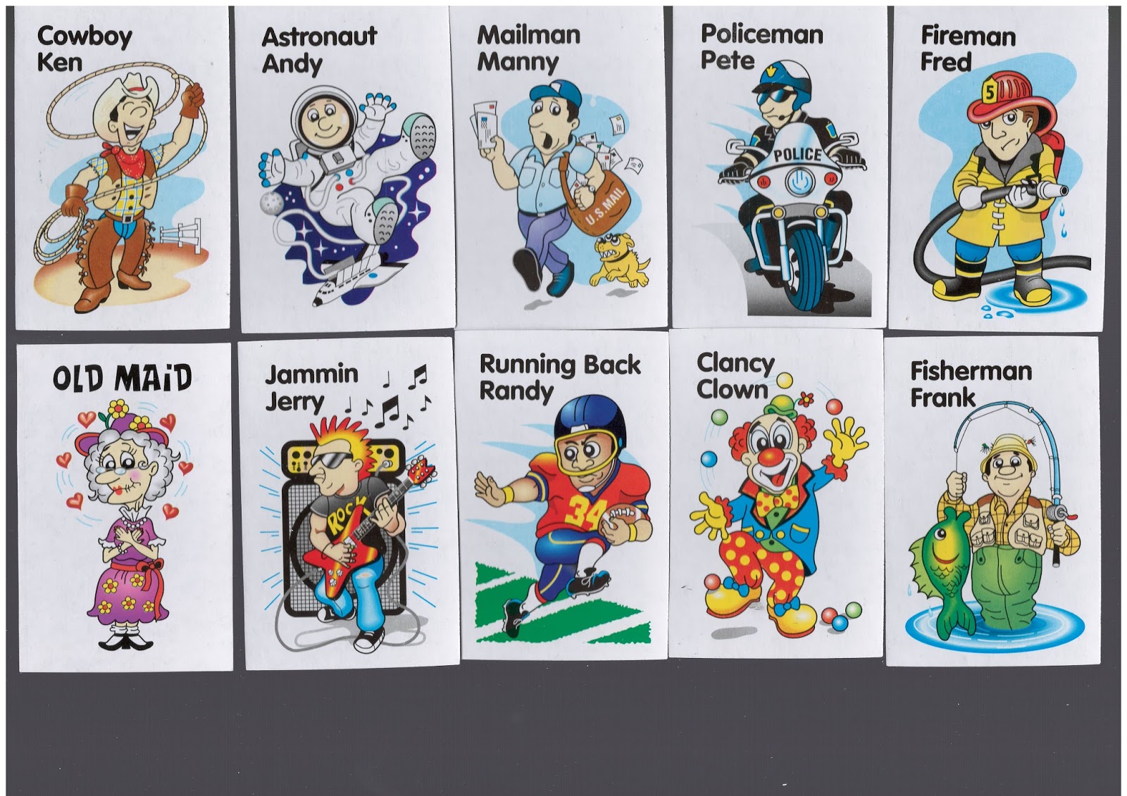 Anthony L. esq: Australian Toy cards 3: Old maid