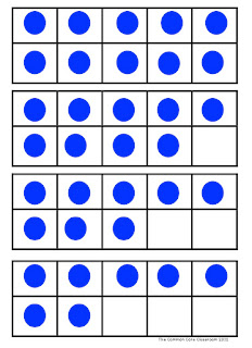 The Common Core Classroom: Ten Frame Game for Math Daily 5!