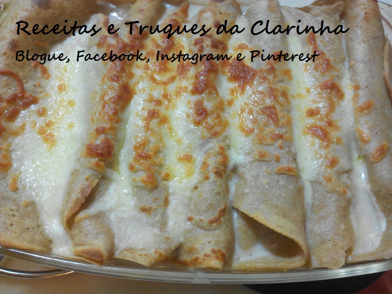 Receitas e Truques da Clarinha: Crepes gratinados recheados com pasta ...