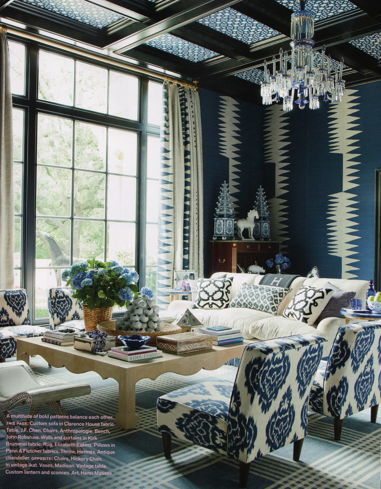 Blue and White Monday with Veranda, Meg Braff, Lynn Morgan Designs and ...