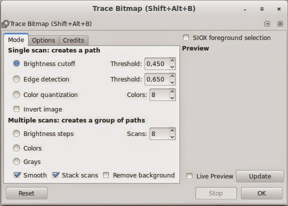 Inkscape trace bitmap higher resolution - fashionryte