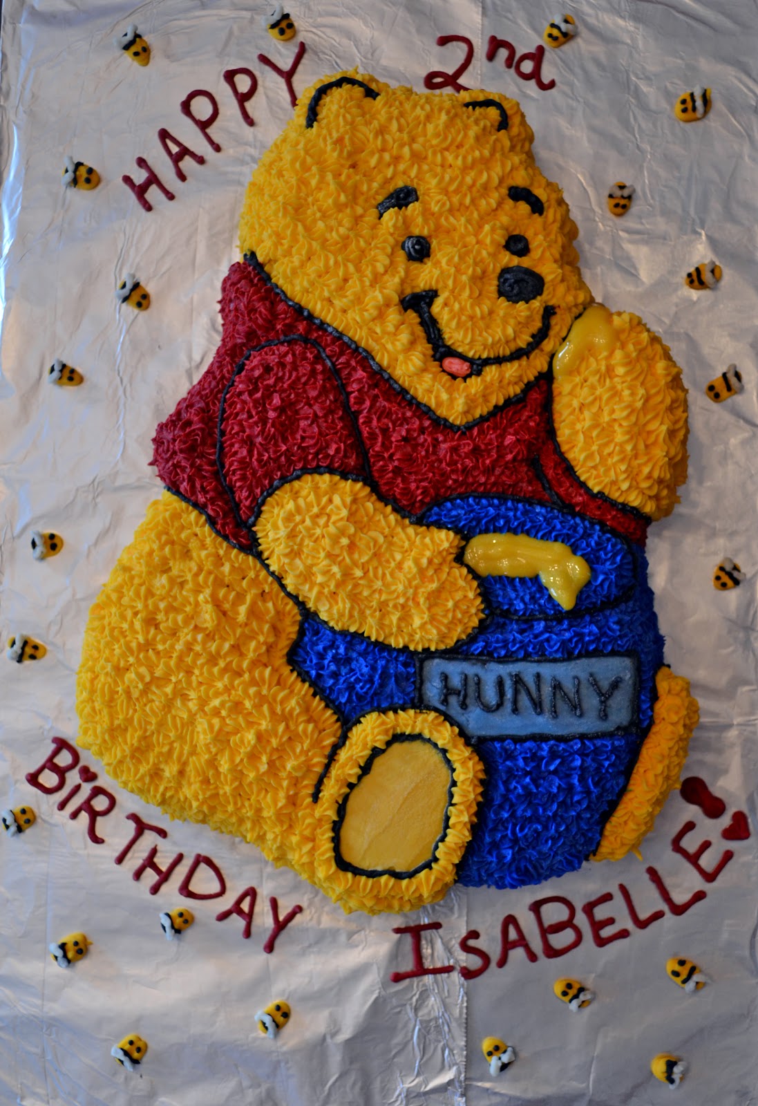 Affordable Cakes by Tiffany: Pooh Bear and Honey Pot Cake